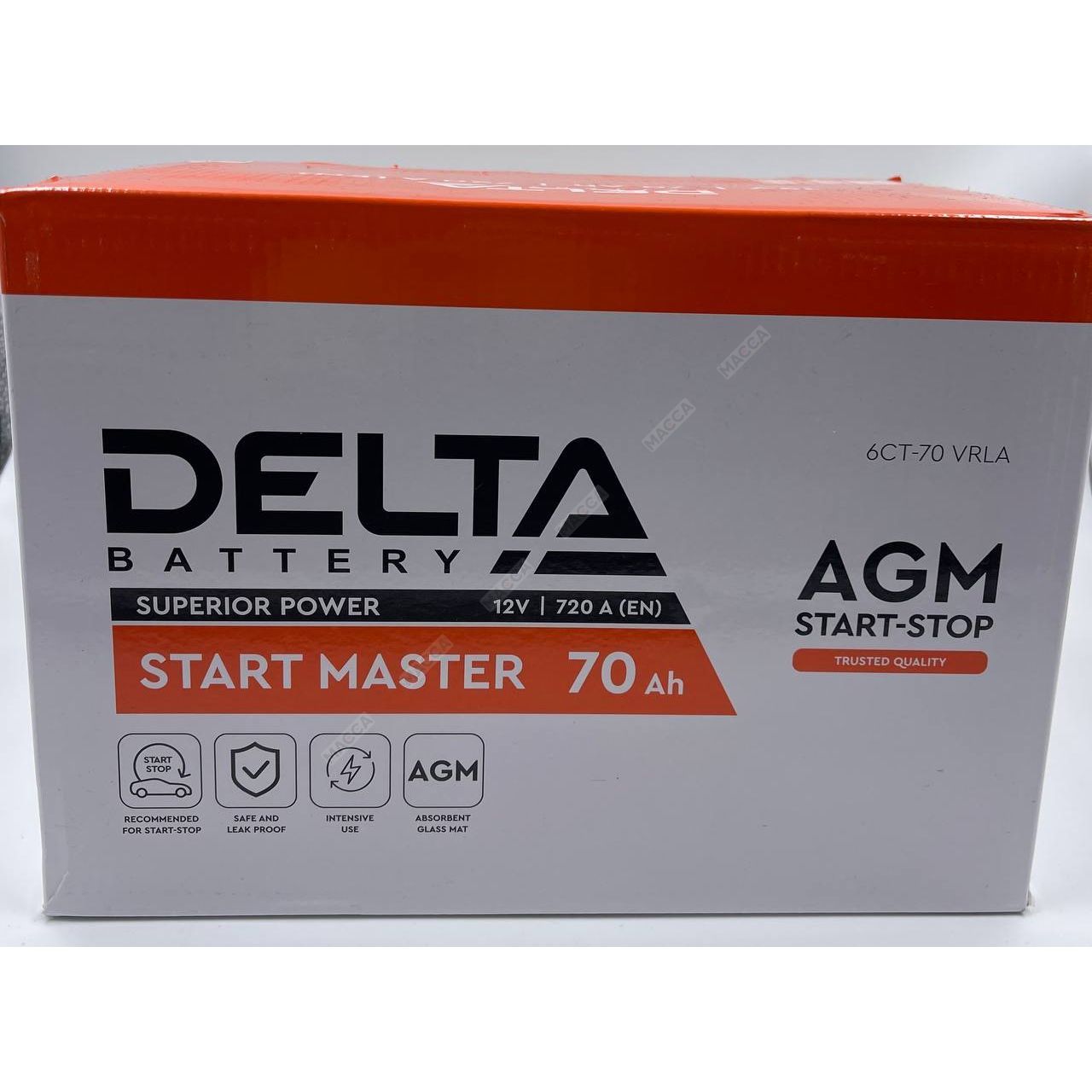 DELTA START MASTER 6CT-70.0 AGM (L3/720EN) Аккумуляторная батарея: купить по цене с доставкой по ...